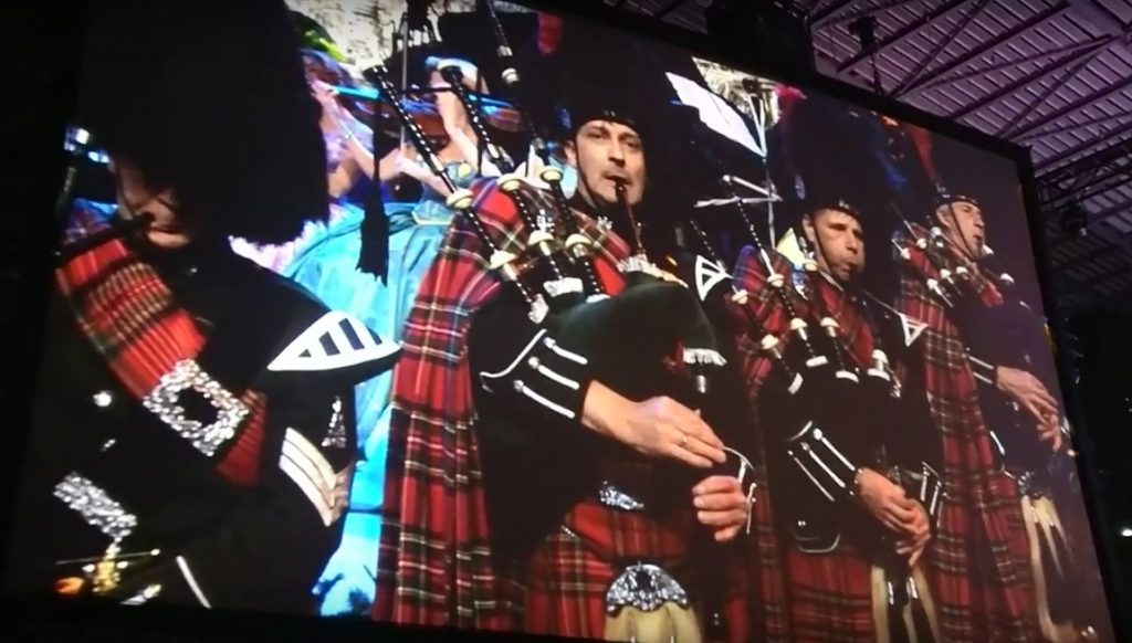 A one-off experience playing with André Rieu · The City of Leeds Pipeband